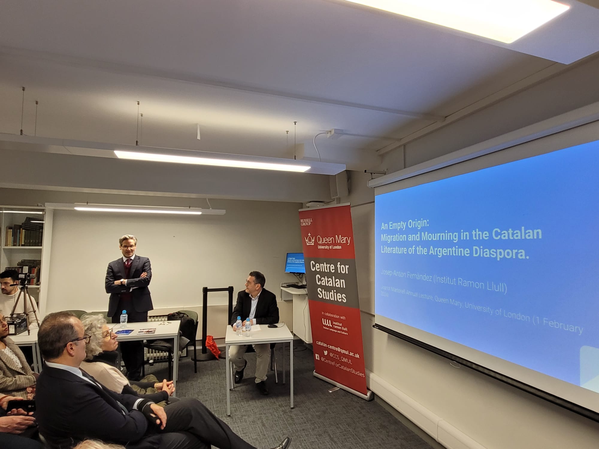 Josep-Anton Fernàndez at QMUL for the 2023 Joanot Martorell Lecture ...
